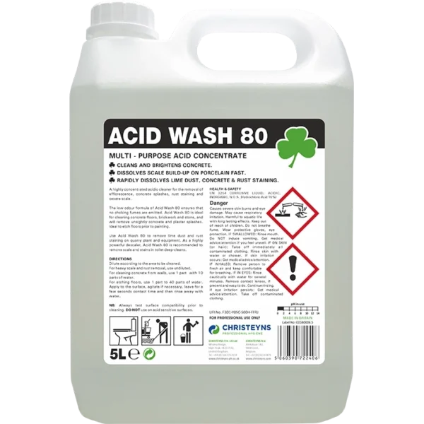 Acid Wash 1lt & 5lt | Professional Hygiene Ltd